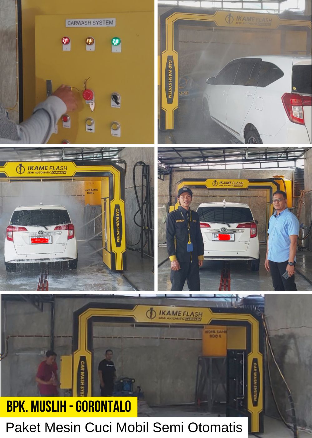 Mesin Cuci Mobil Robotic Semi Otomatis IKAME Flash - ISCAR JATIM